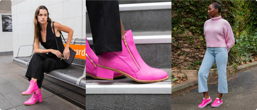 How to style your outfit with pink shoes